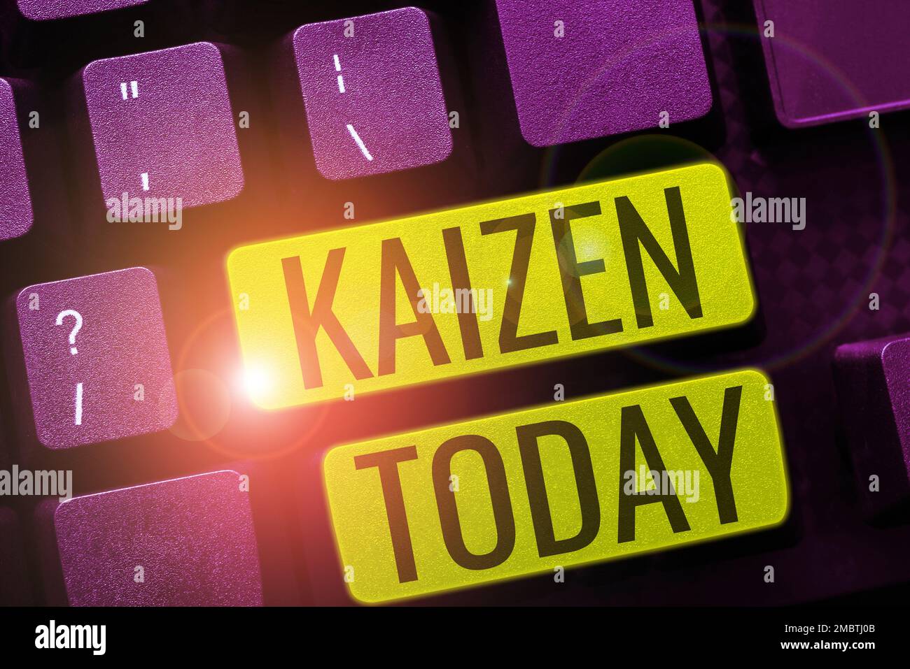 Conceptual caption Kaizen, Word Written on a Japanese business ... Conceptual caption Kaizen, Word Written on a Japanese business ...