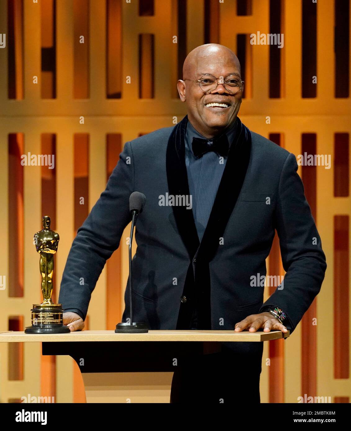 Samuel L. Jackson accepts an honorary award at the Governors Awards on ...