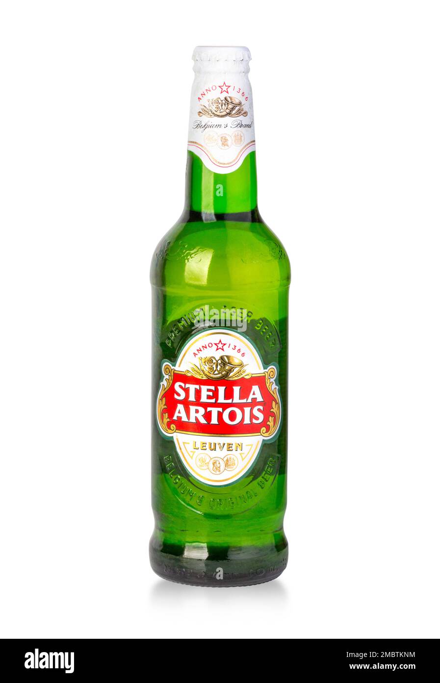 Chisinau, Moldova - December 05, 2015 Stella Artois Original Beer ...