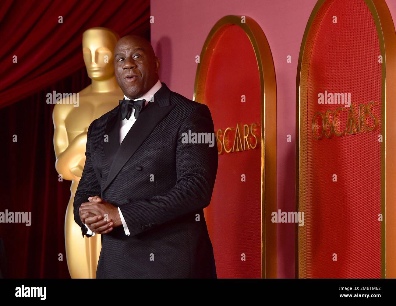 Earvin Magic Johnson arrives at the Governors Awards on Friday, March ...