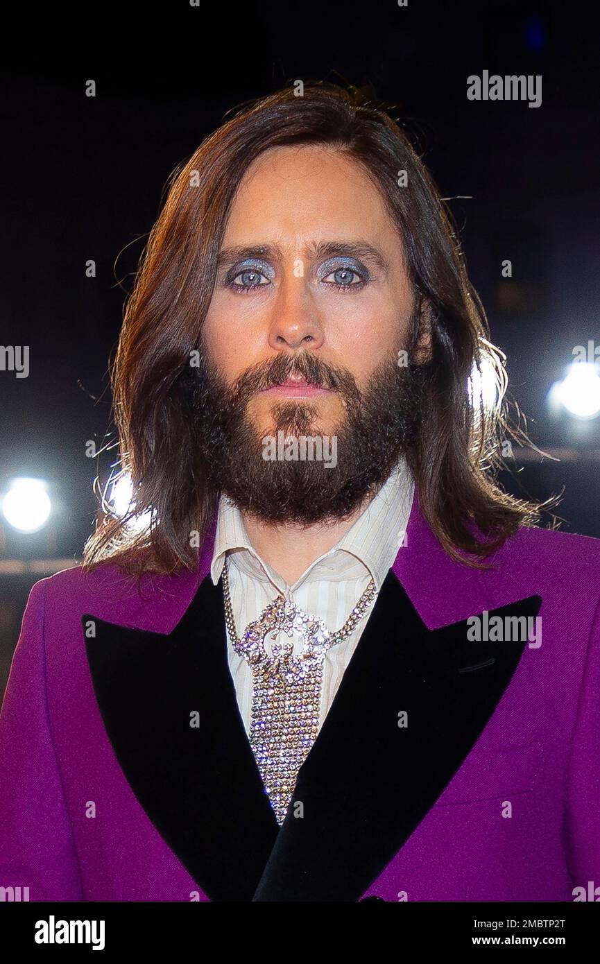 Jared Leto poses for photographers upon arrival at the screening of the ...
