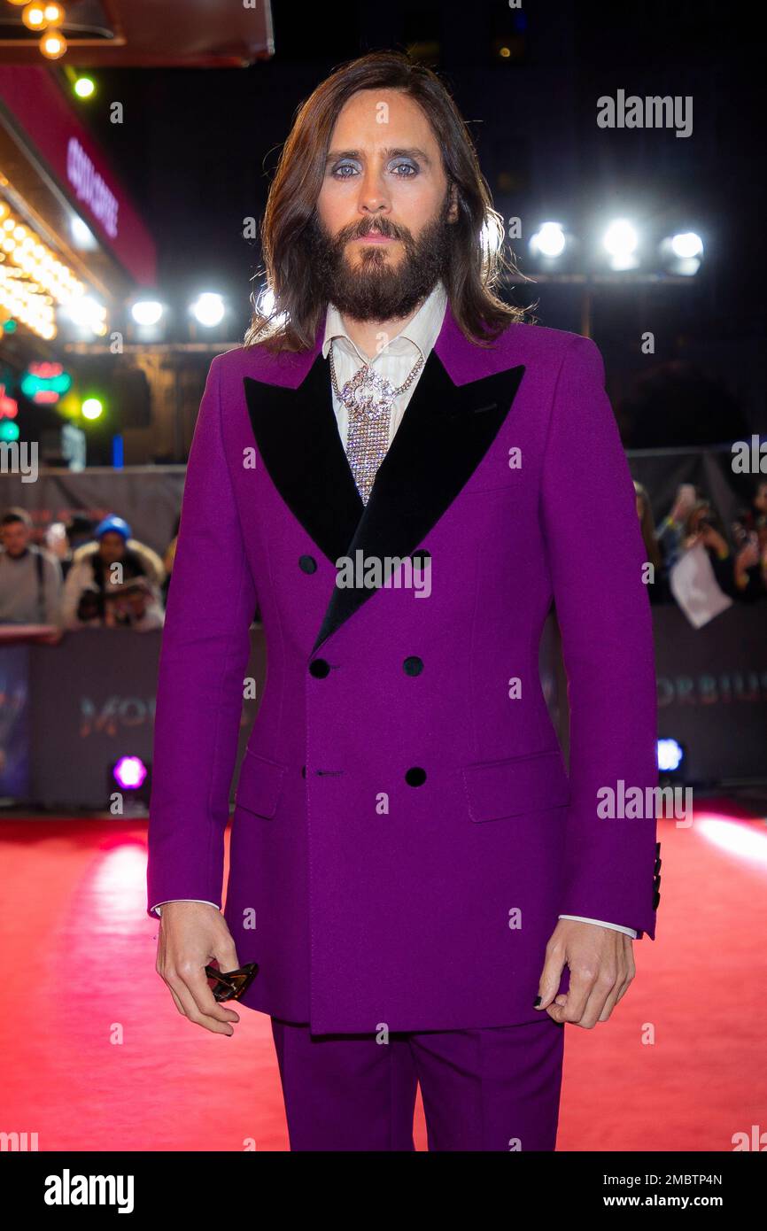 Jared Leto poses for photographers upon arrival at the screening of the ...