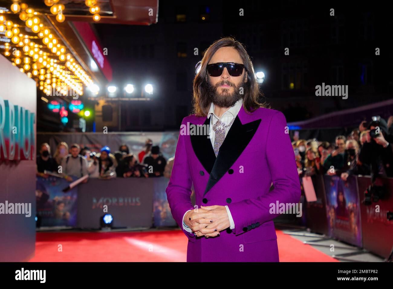 Jared Leto poses for photographers upon arrival at the screening of the ...