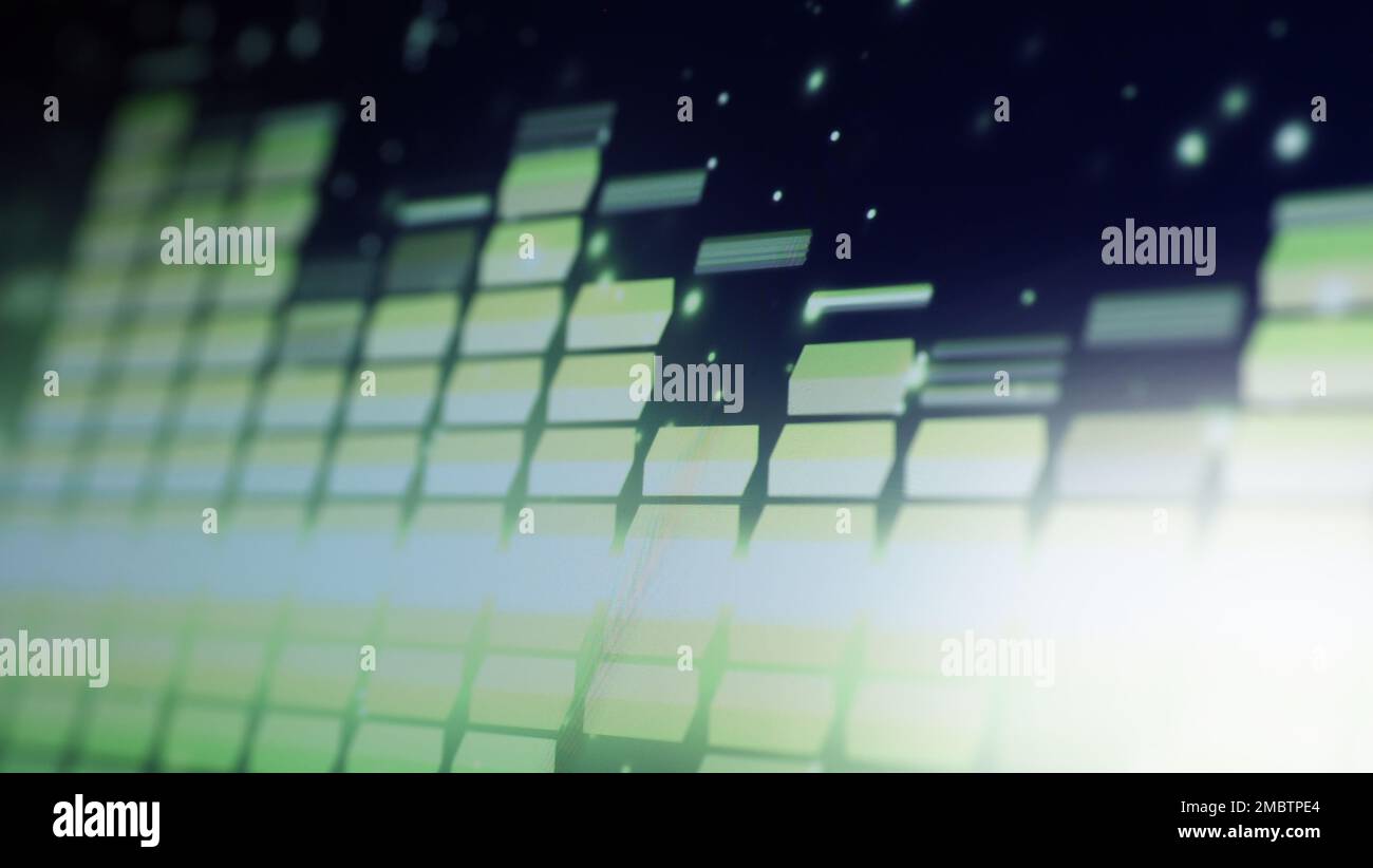 Sound equalizer. Wave pattern of music sounds element on monitor screen ...