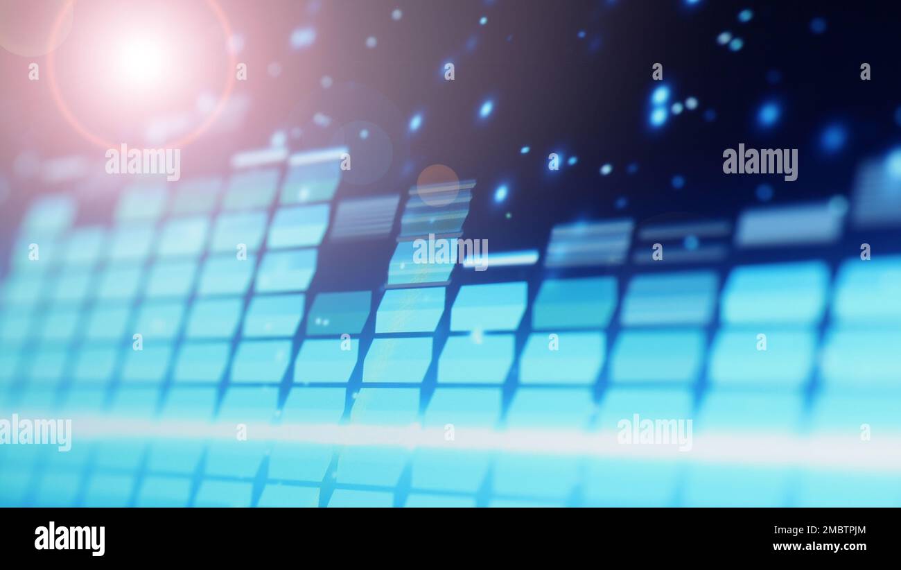 Sound equalizer. Wave pattern of music sounds element on monitor screen ...