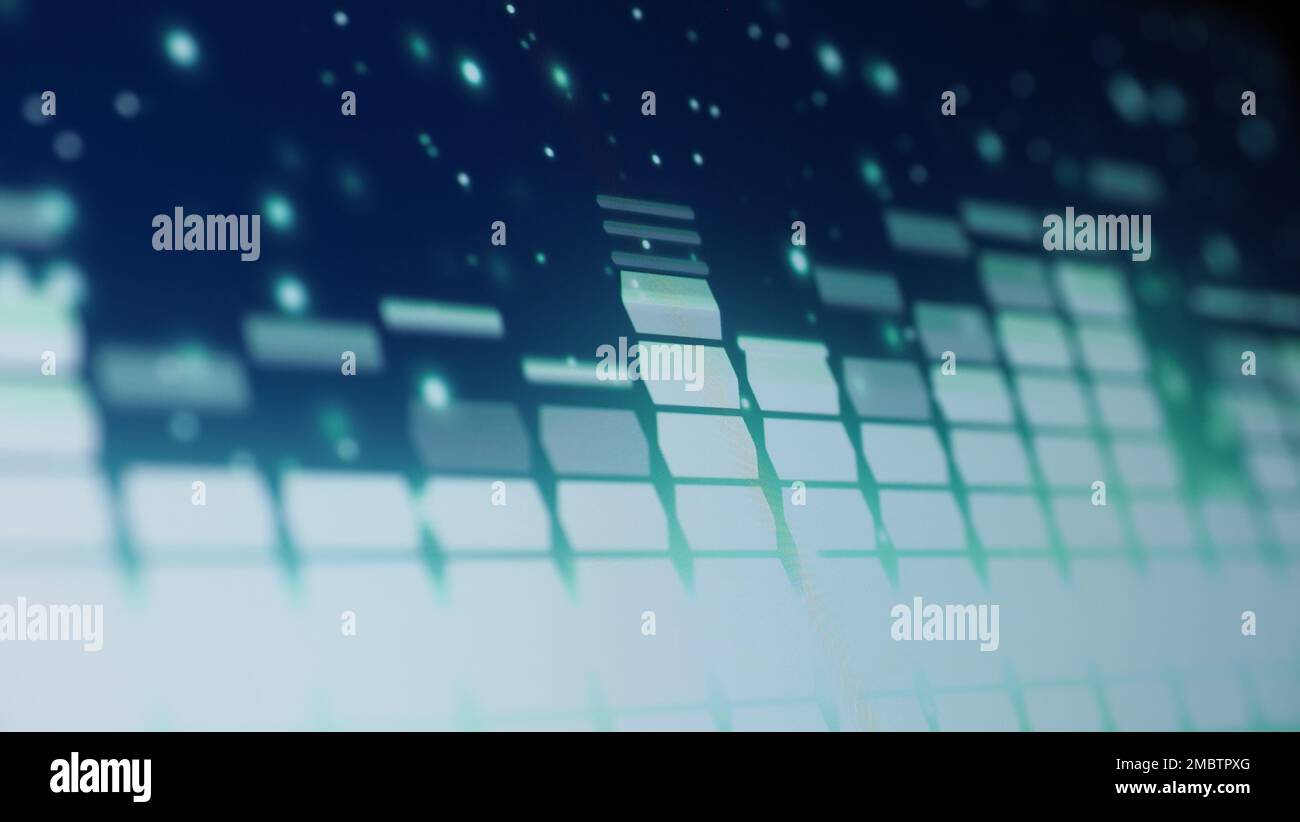 Sound equalizer. Wave pattern of music sounds element on monitor screen ...