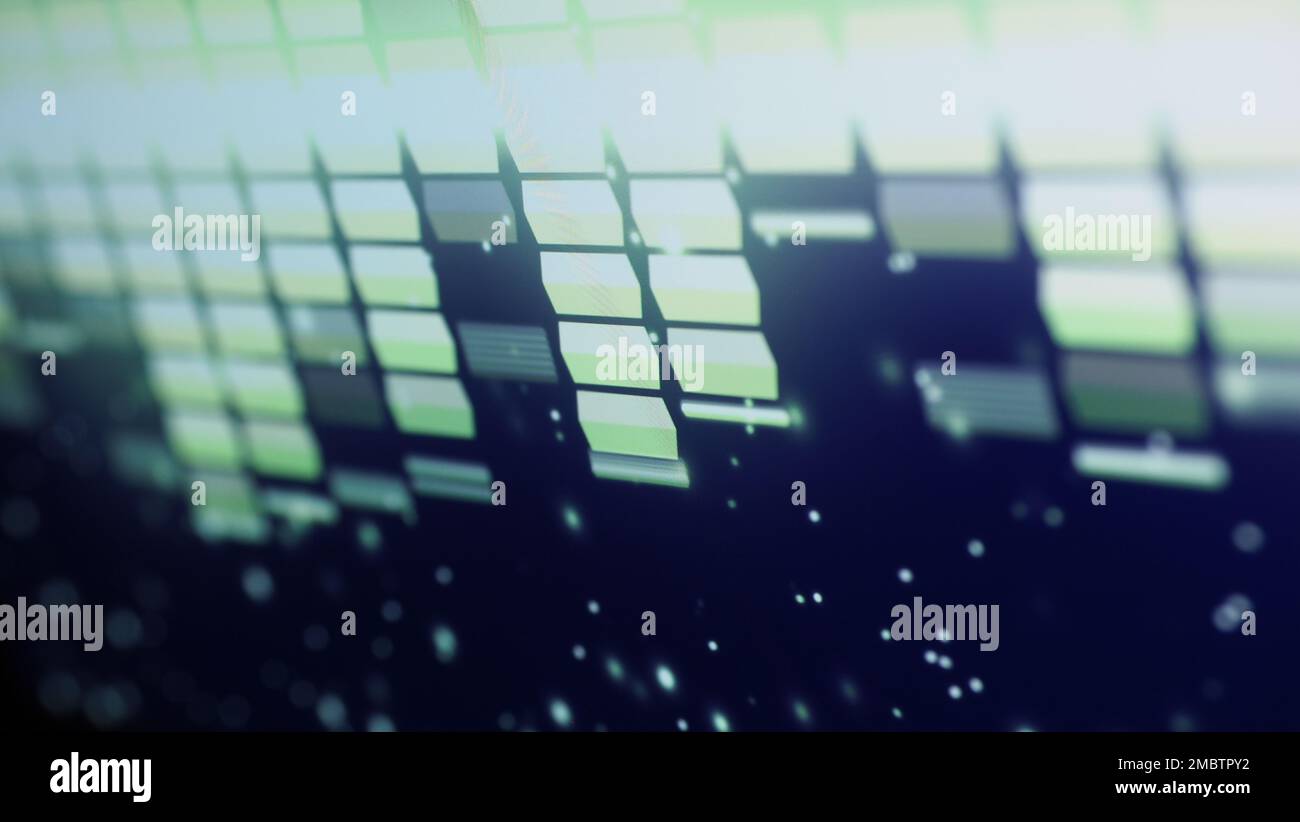 Sound equalizer. Wave pattern of music sounds element on monitor screen ...