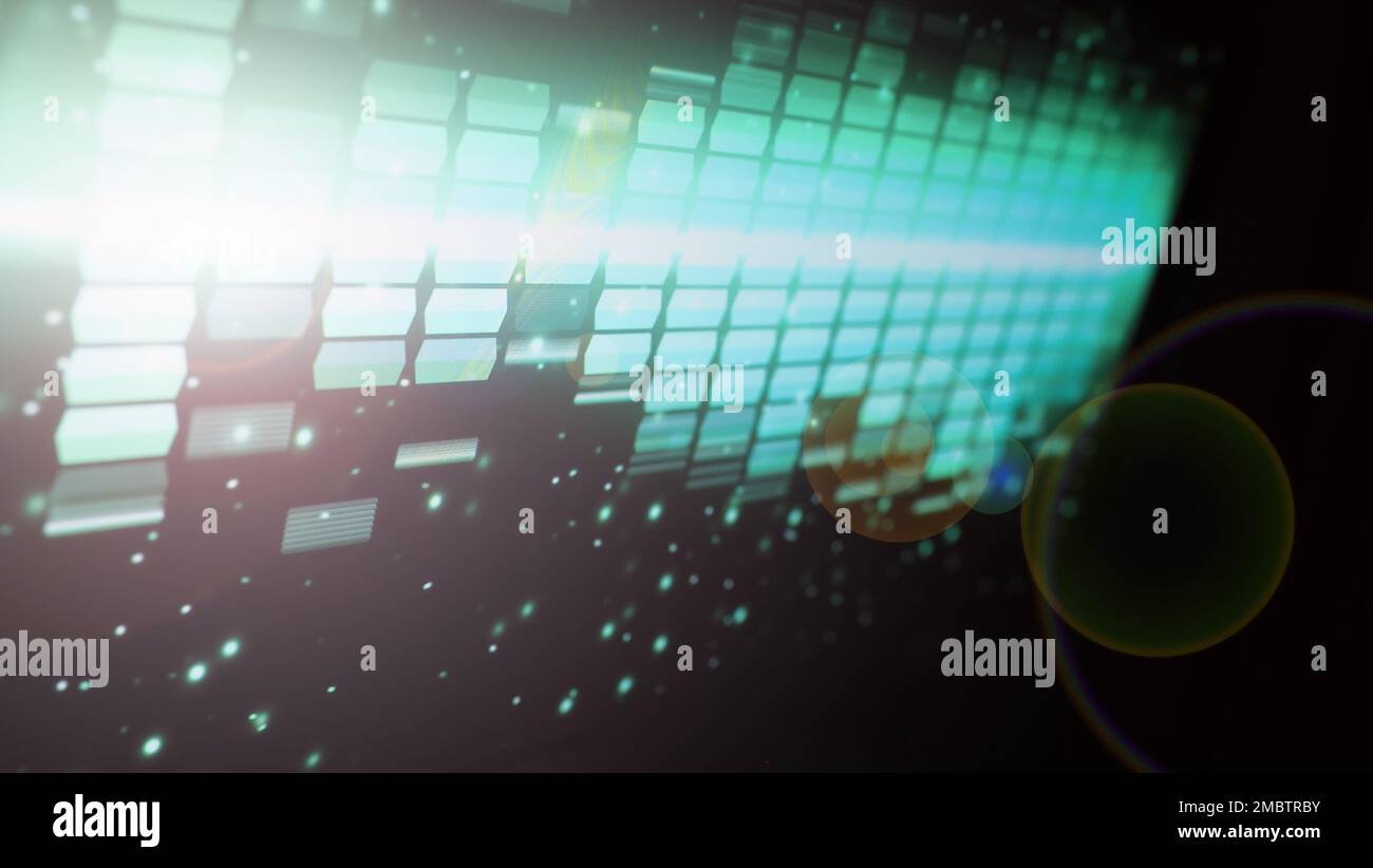 Sound equalizer. Wave pattern of music sounds element on monitor screen ...