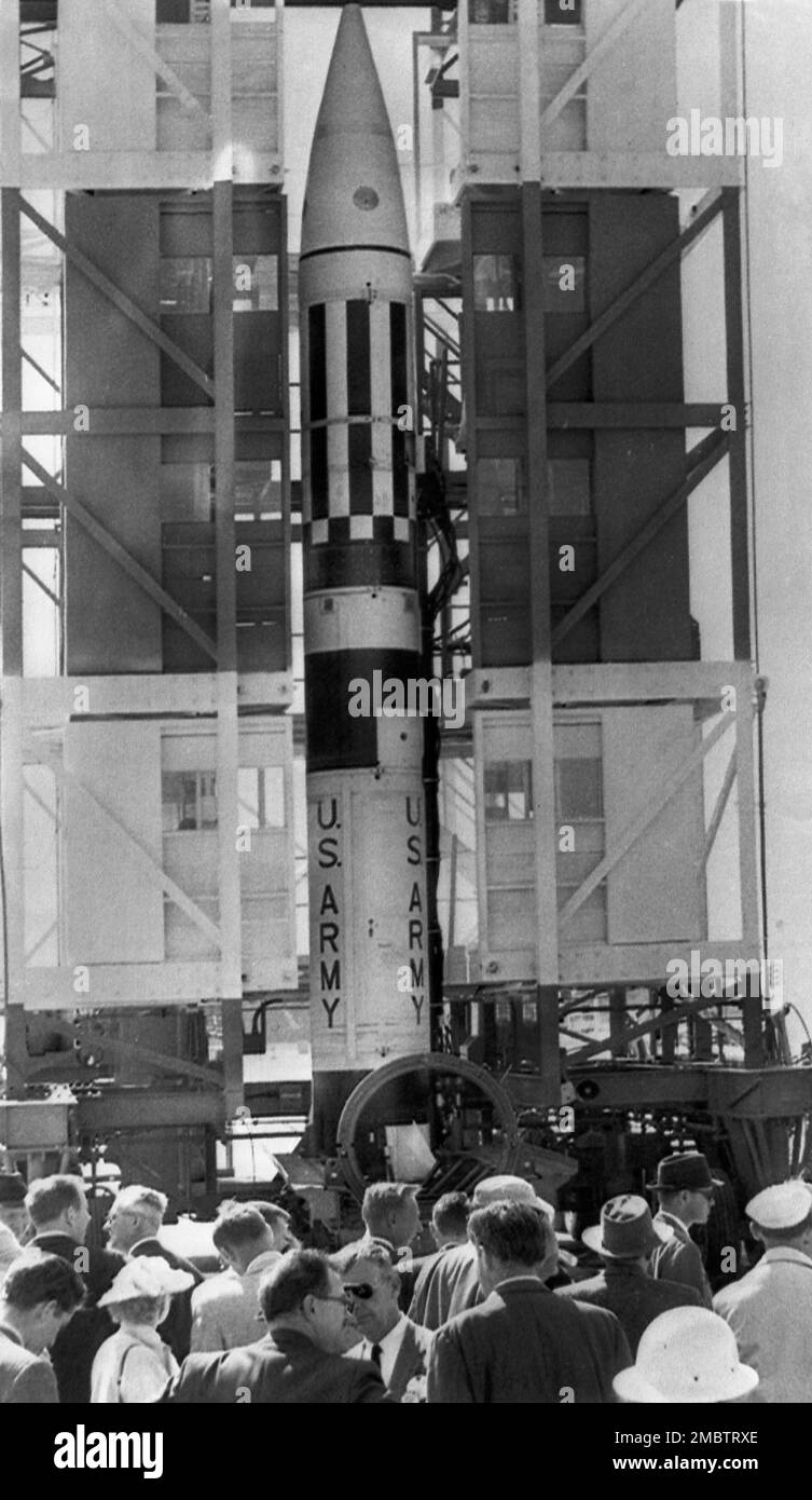 The U.S Army's new Pershing missile, a solid propellant intermediate ...