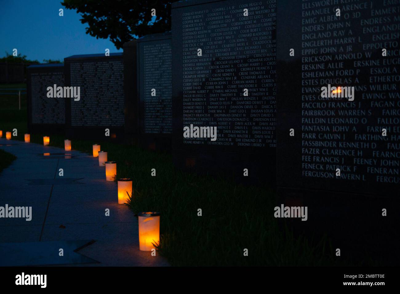 ITOMAN, Japan (June 22, 2022) Candles illuminate the names of U.S ...