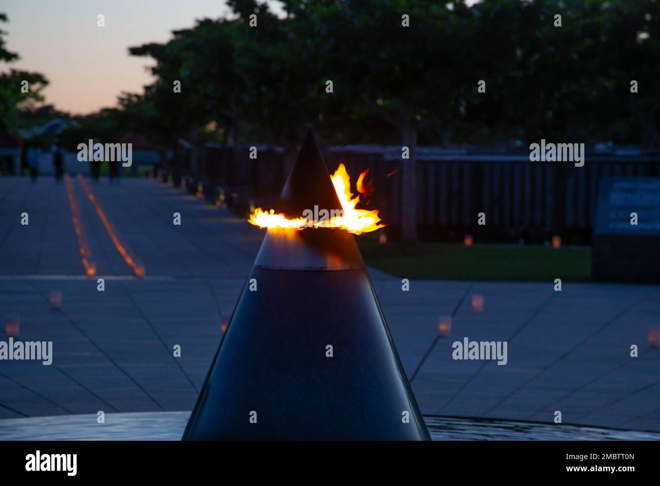 ITOMAN, Japan (June 22, 2022) The flame of the Cornerstone of Peace ...