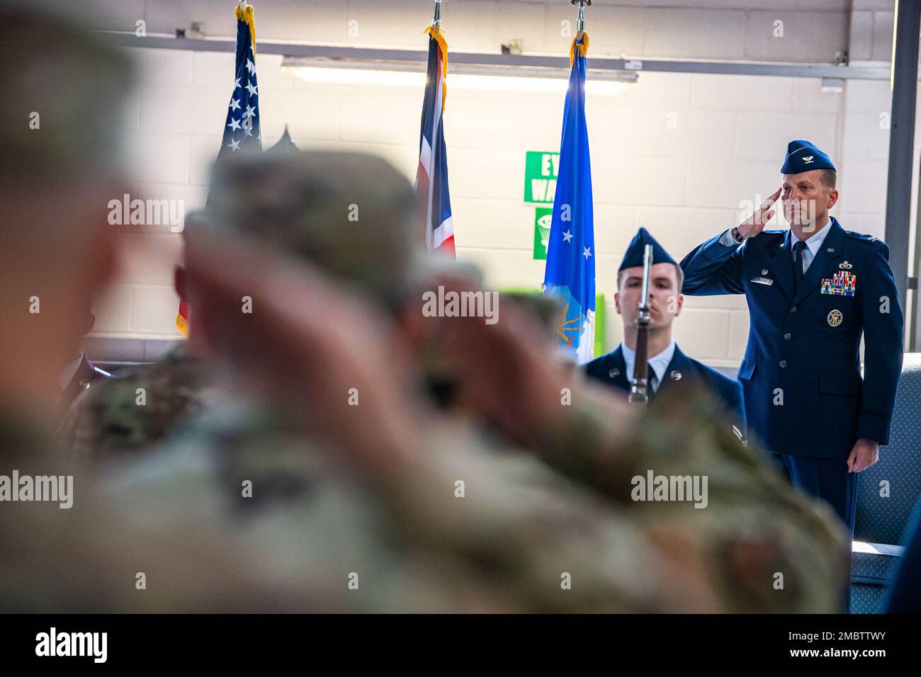 U.S. Air Force Col. Richard Martin, 423d Air Base Group commander ...