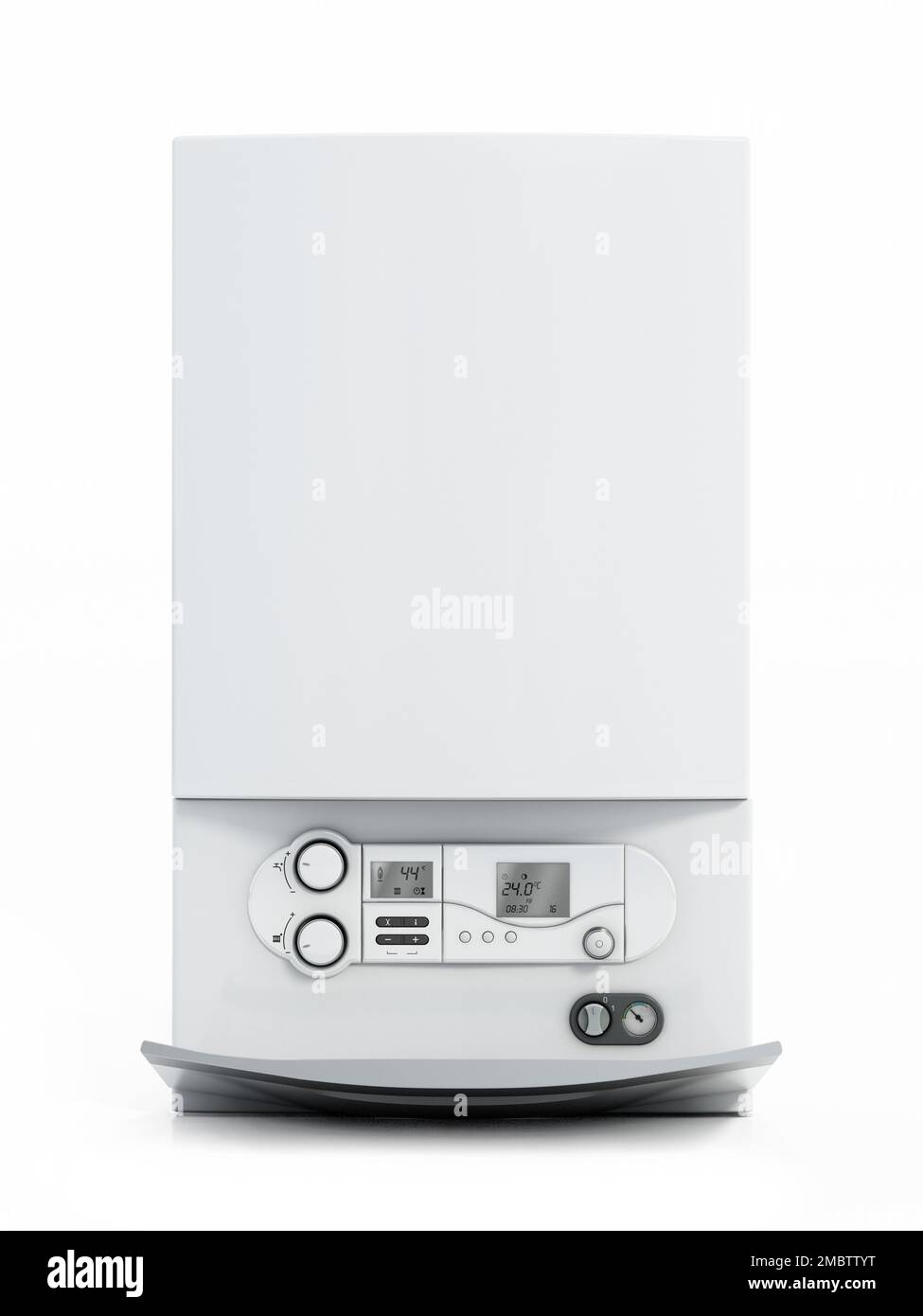 Combi boiler isolated on white background. 3D illustration Stock Photo ...