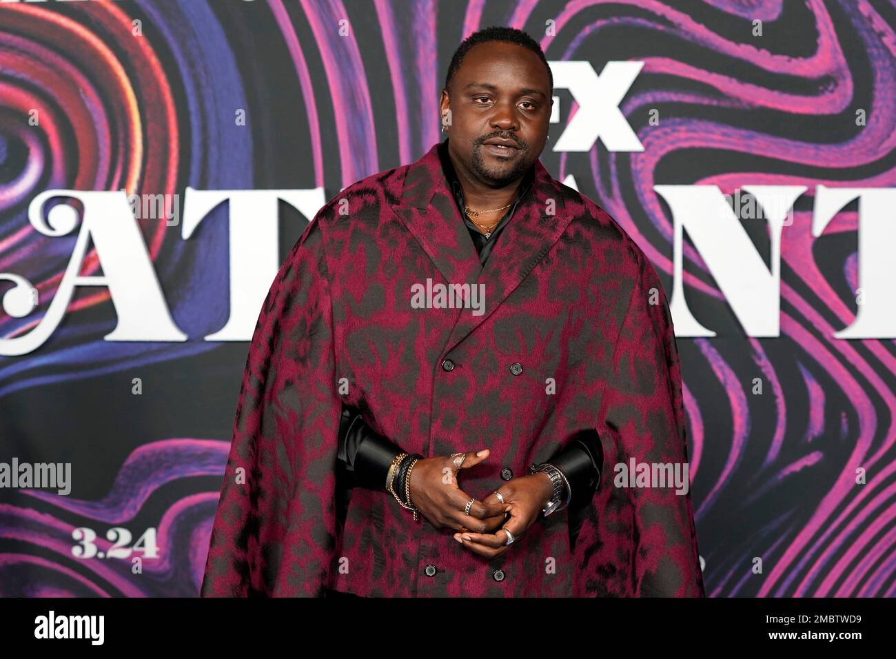 Brian Tyree Henry, a cast member in "Atlanta," poses at the season ...