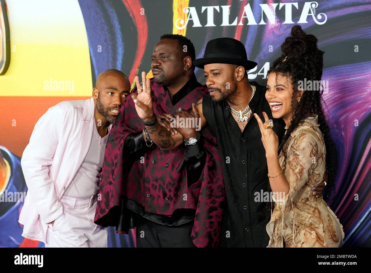 From left; Donald Glover, Brian Tyree Henry, LaKeith Stanfield and ...