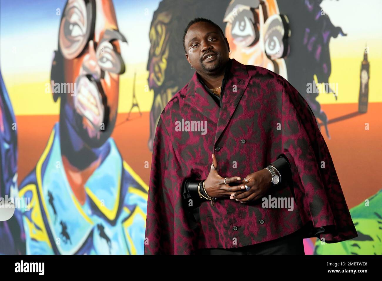 Brian Tyree Henry, a cast member in "Atlanta," poses at the season ...
