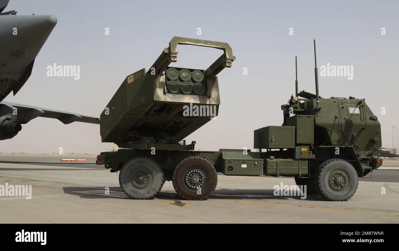 A High Mobility Artillery Rocket System from the 3-157th Field ...