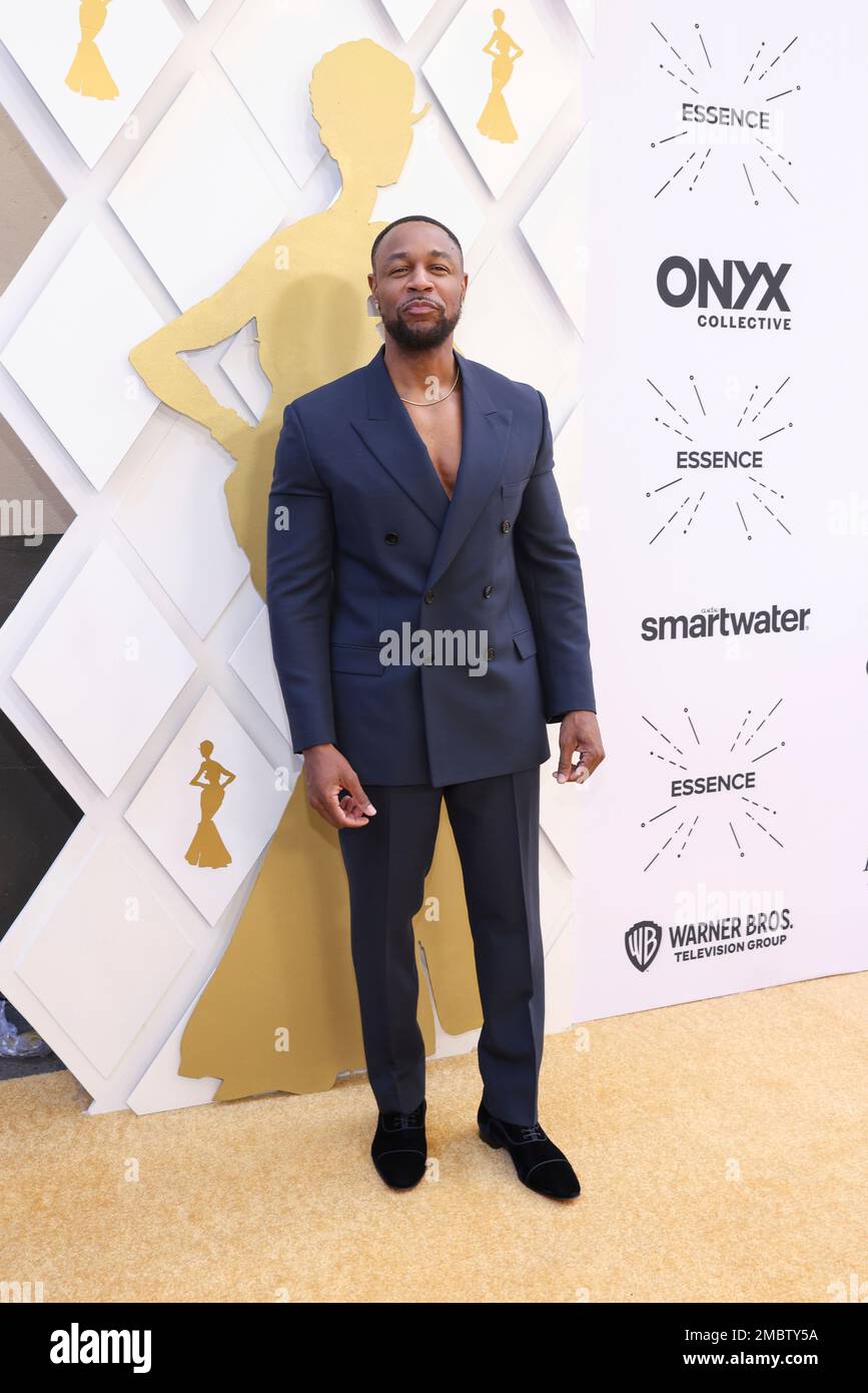 Tank arrives at the Essence Black Women In Hollywood Awards on Thursday ...