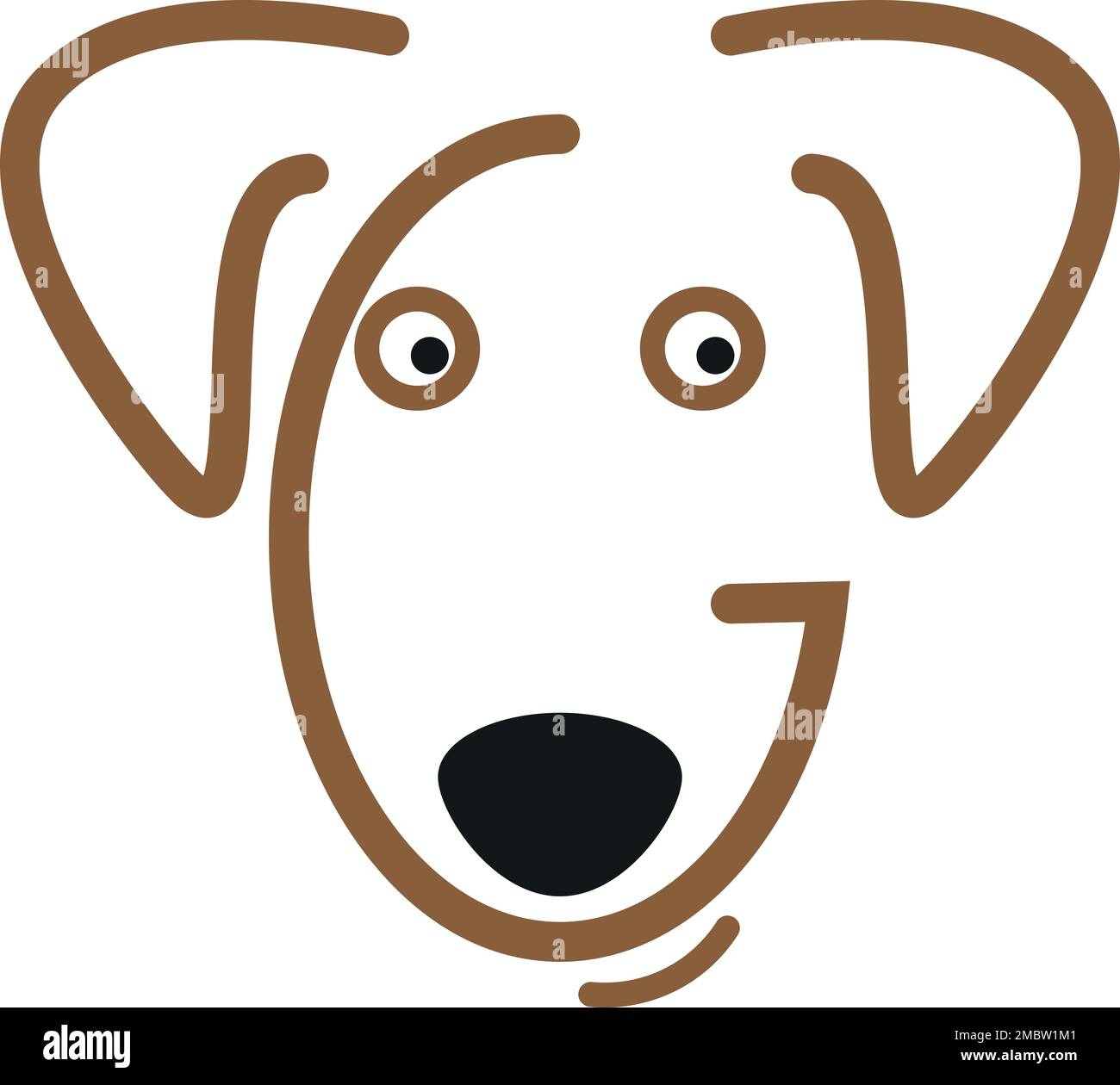 Happy dogs drawing Cut Out Stock Images & Pictures - Alamy