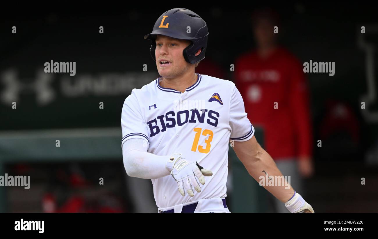 Lipscomb player Rudy Maxwell competes during an NCAA baseball game ...