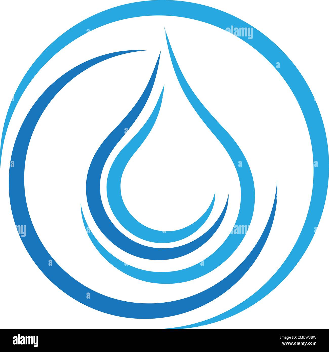 Water drops and circles, water and drops logo, icon Stock Vector Image ...