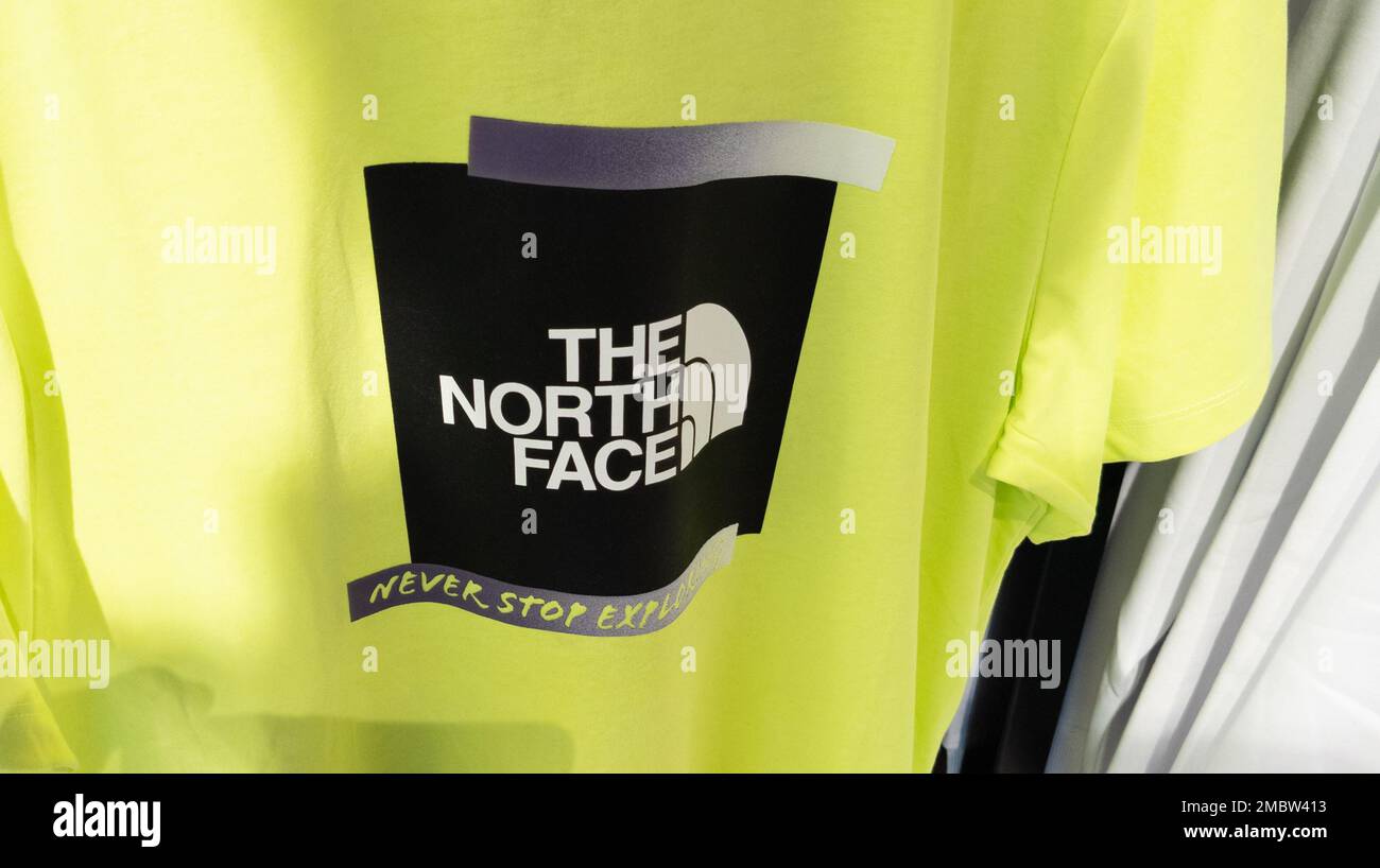 Bordeaux , Aquitaine France - 01 18 2023 : The North Face text sign and ...