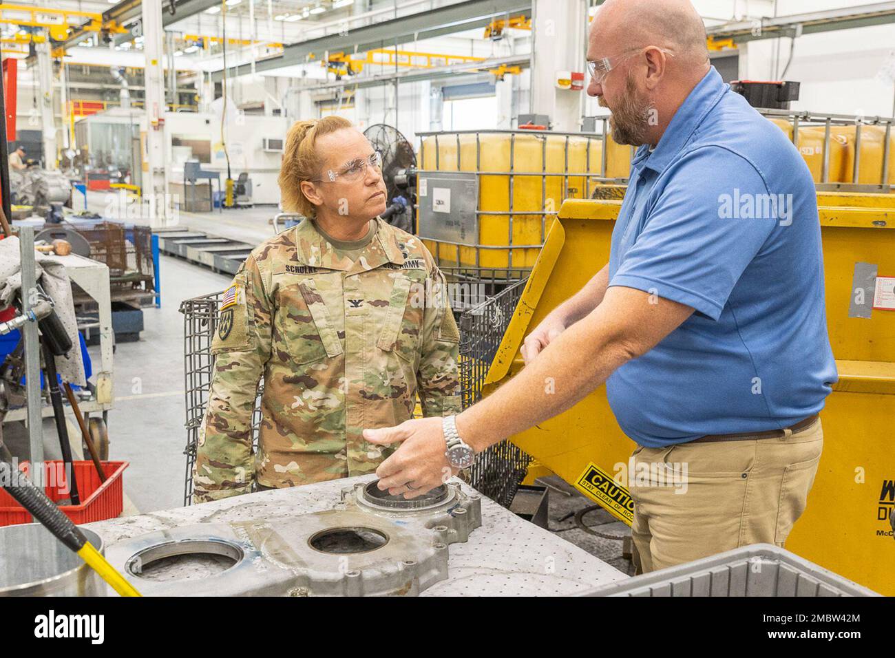Col. Jennifer Schulke (left), Army Capabilities Manager, Fires Center ...