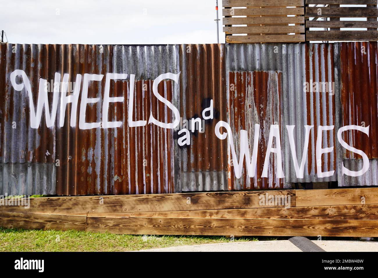Bordeaux , Aquitaine France - 01 18 2023 : Wheels and Waves logo brand ...