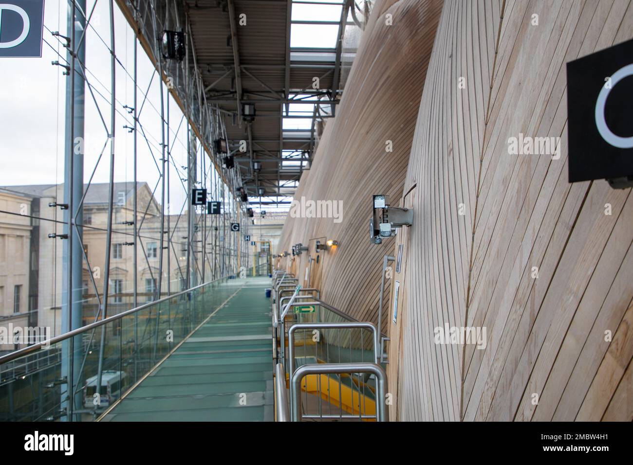 Bordeaux , Aquitaine France - 01 18 2023 : courtroom cedar wooden and ...
