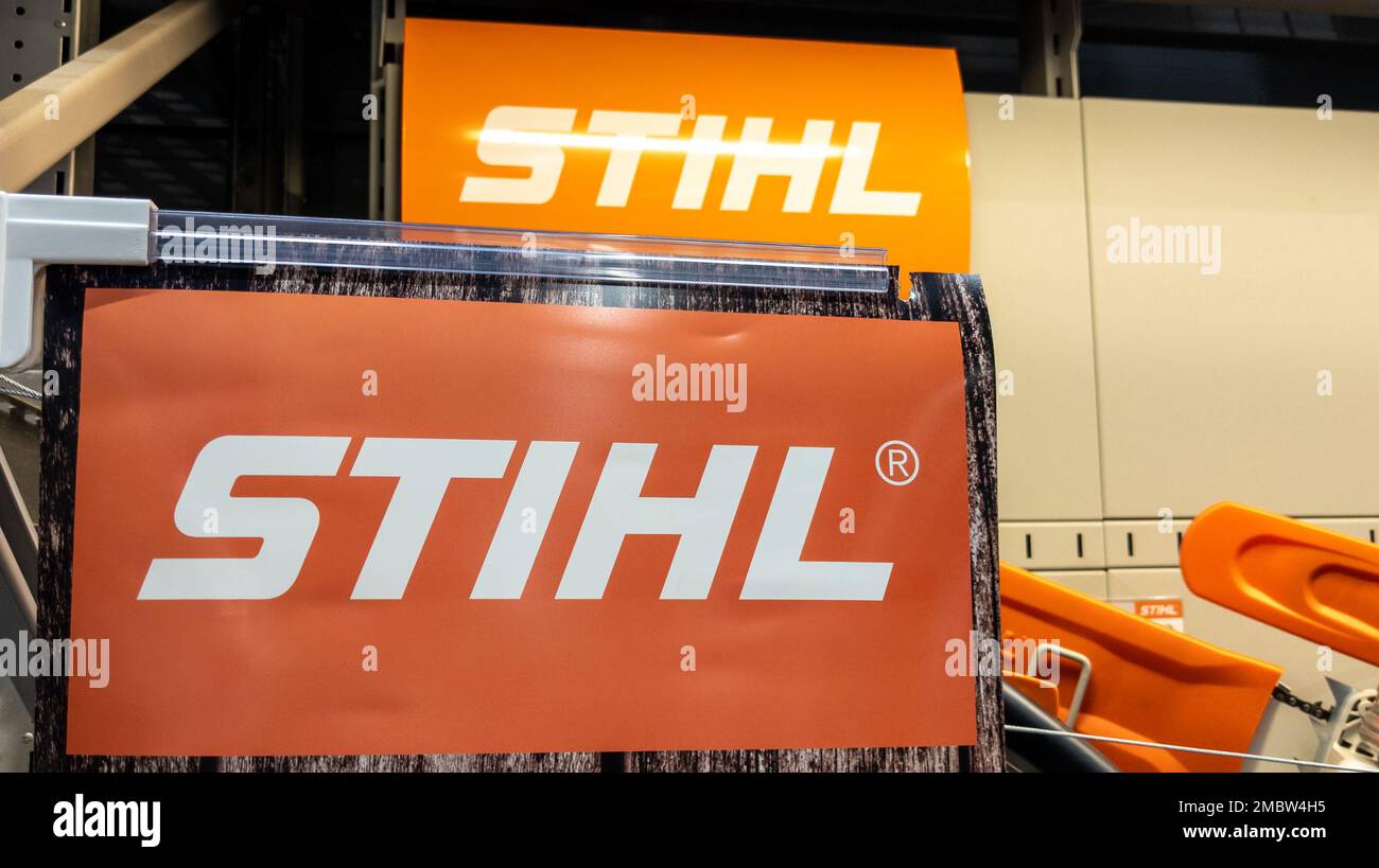 Bordeaux , Aquitaine France - 01 12 2023 : Stihl store brand logo and ...