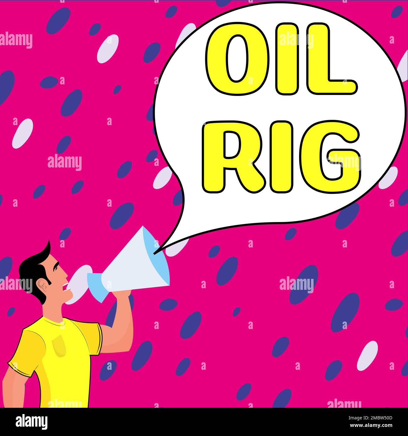 Inspiration showing sign Oil Rig. Word Written on large structure with ...