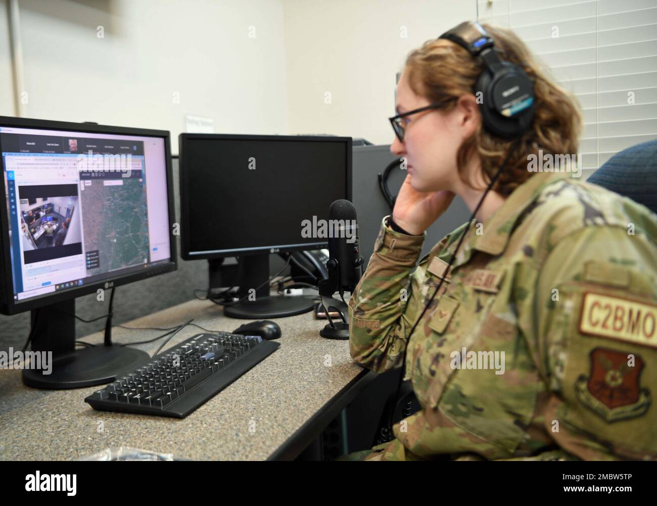 Airman 1st Class Leah Butler, a 608th Air Operations Center offensive ...