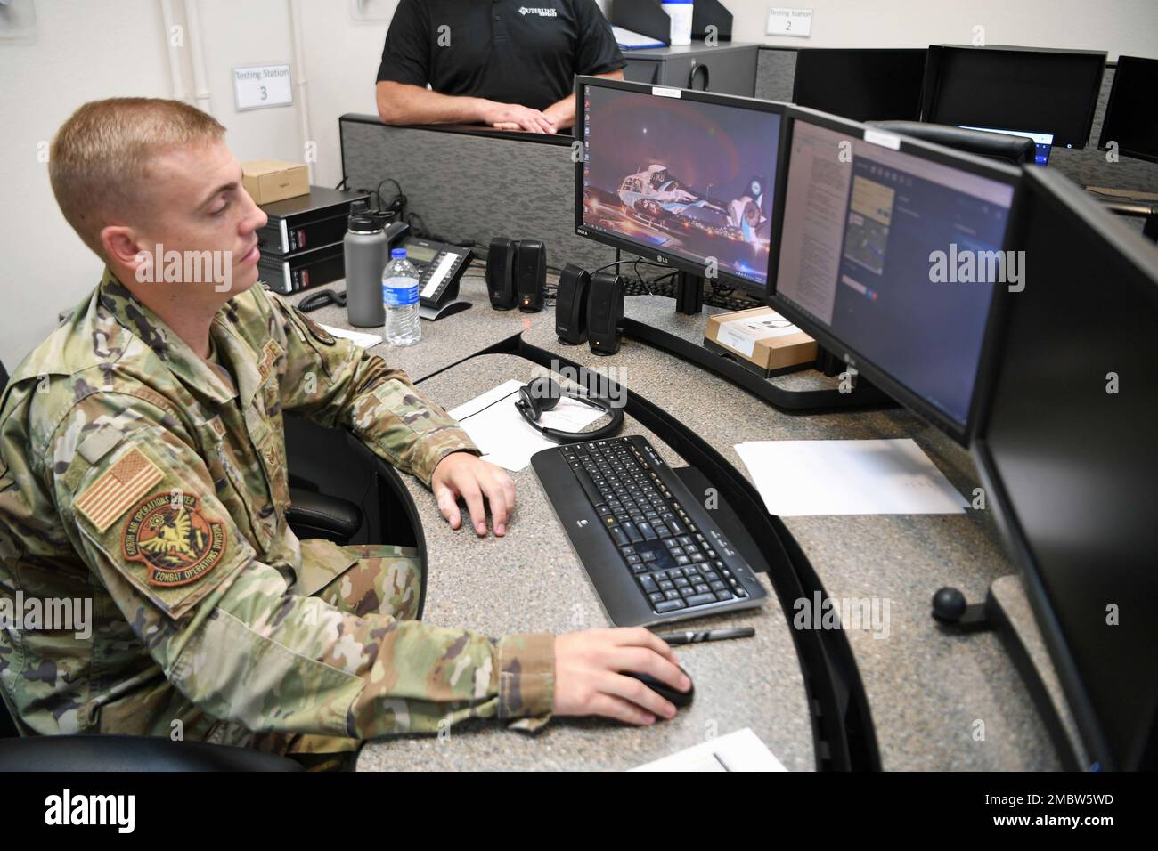 Staff Sgt. Kyle Snedeker, a tactical data link manager from the 608th ...