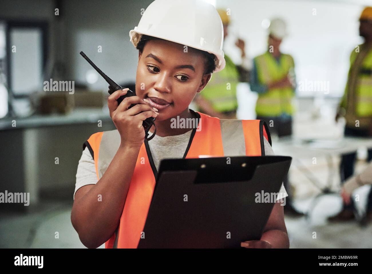 Good communication keeps a project running smoothly. a young woman ...