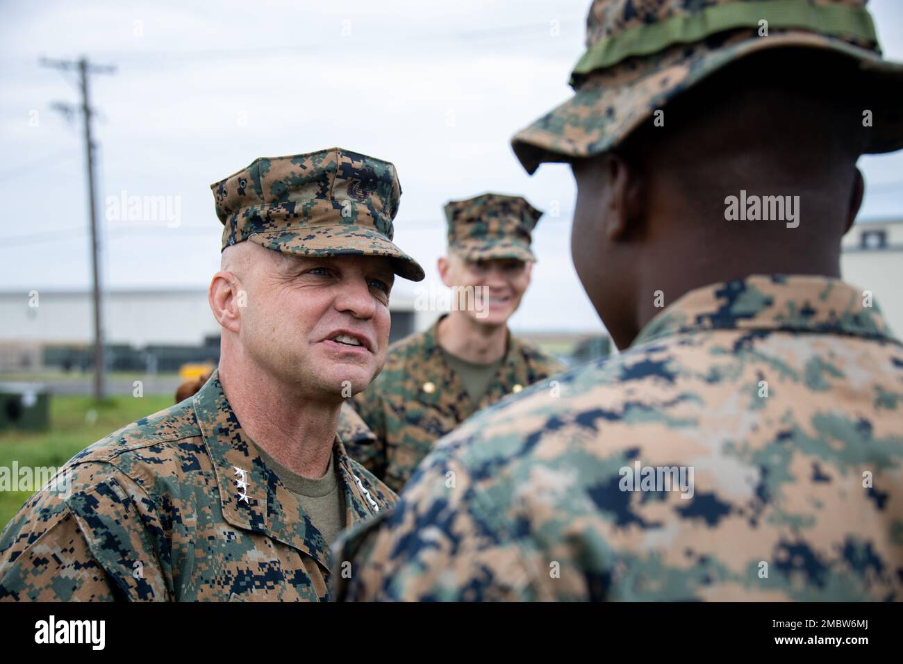 U.S. Marine Corps Lt. Gen. David Bellon, Commander of Marine Forces ...