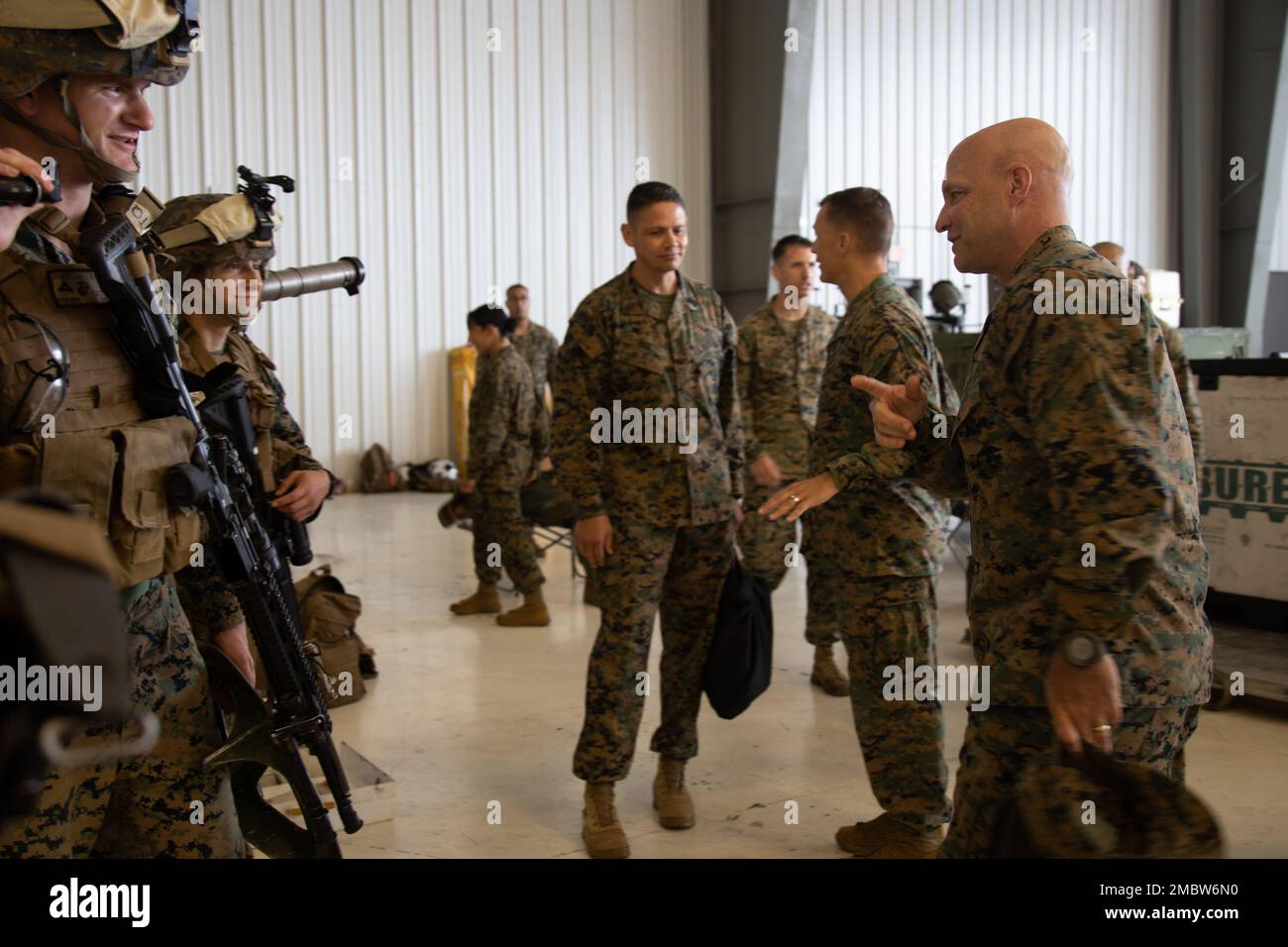 U.S Marine Corps Lt. Gen. David Bellon, Commander of Marine Forces ...