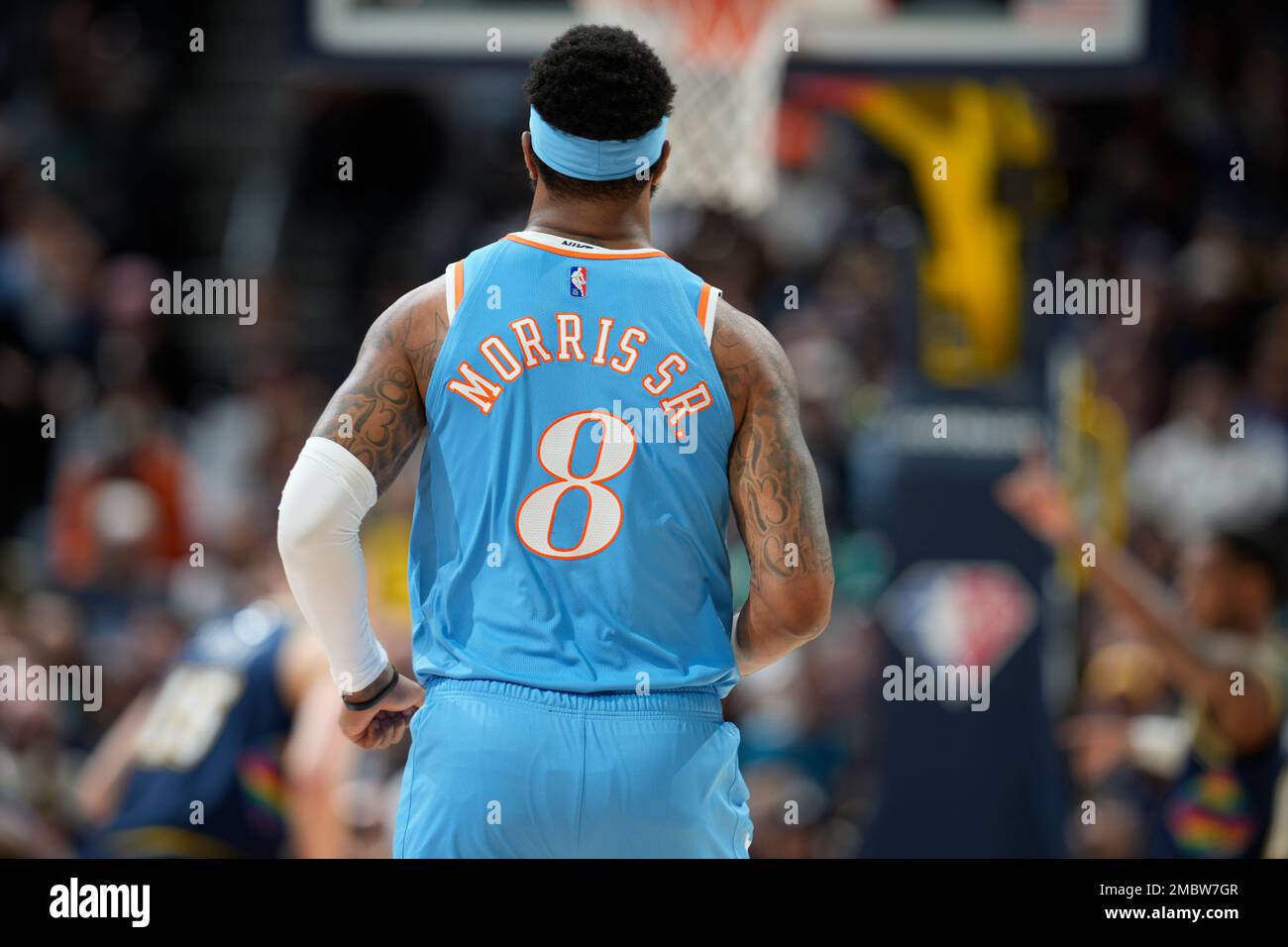 Los Angeles Clippers forward Marcus Morris Sr. (8) in the first half of ...