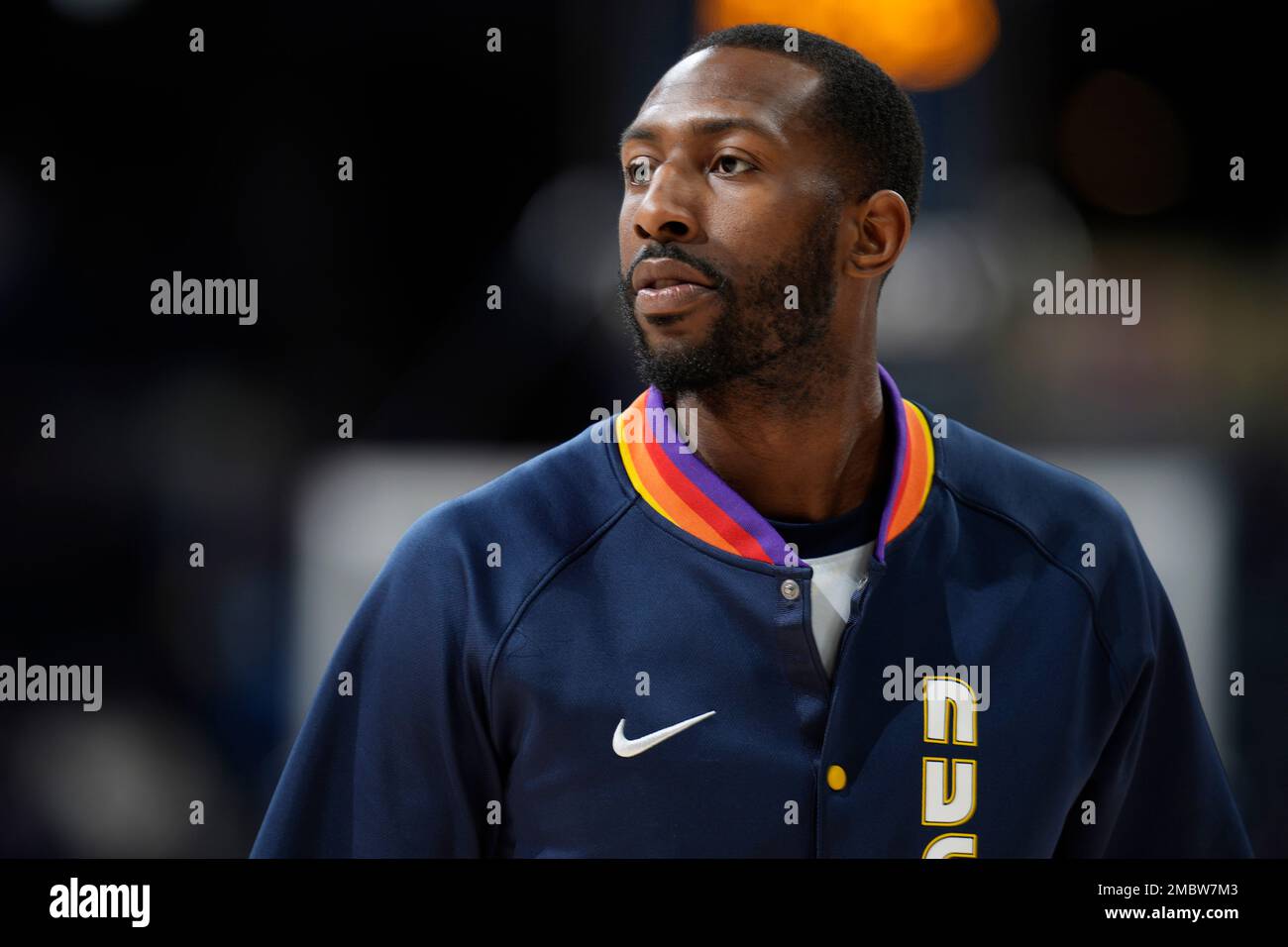 Denver Nuggets guard Davon Reed (9) in the first half of an NBA ...