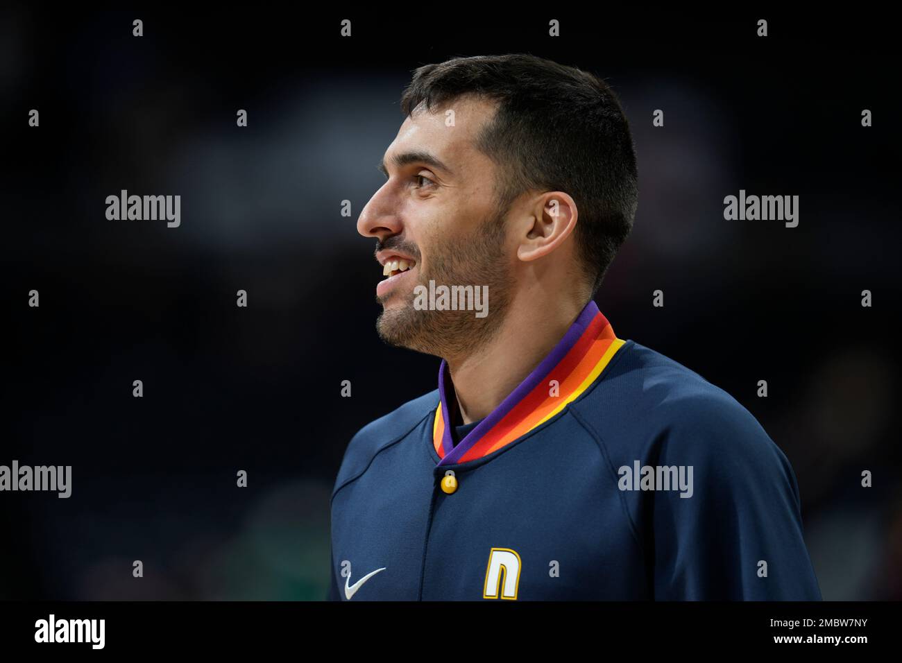 Denver Nuggets guard Facundo Campazzo (7) in the first half of an NBA ...