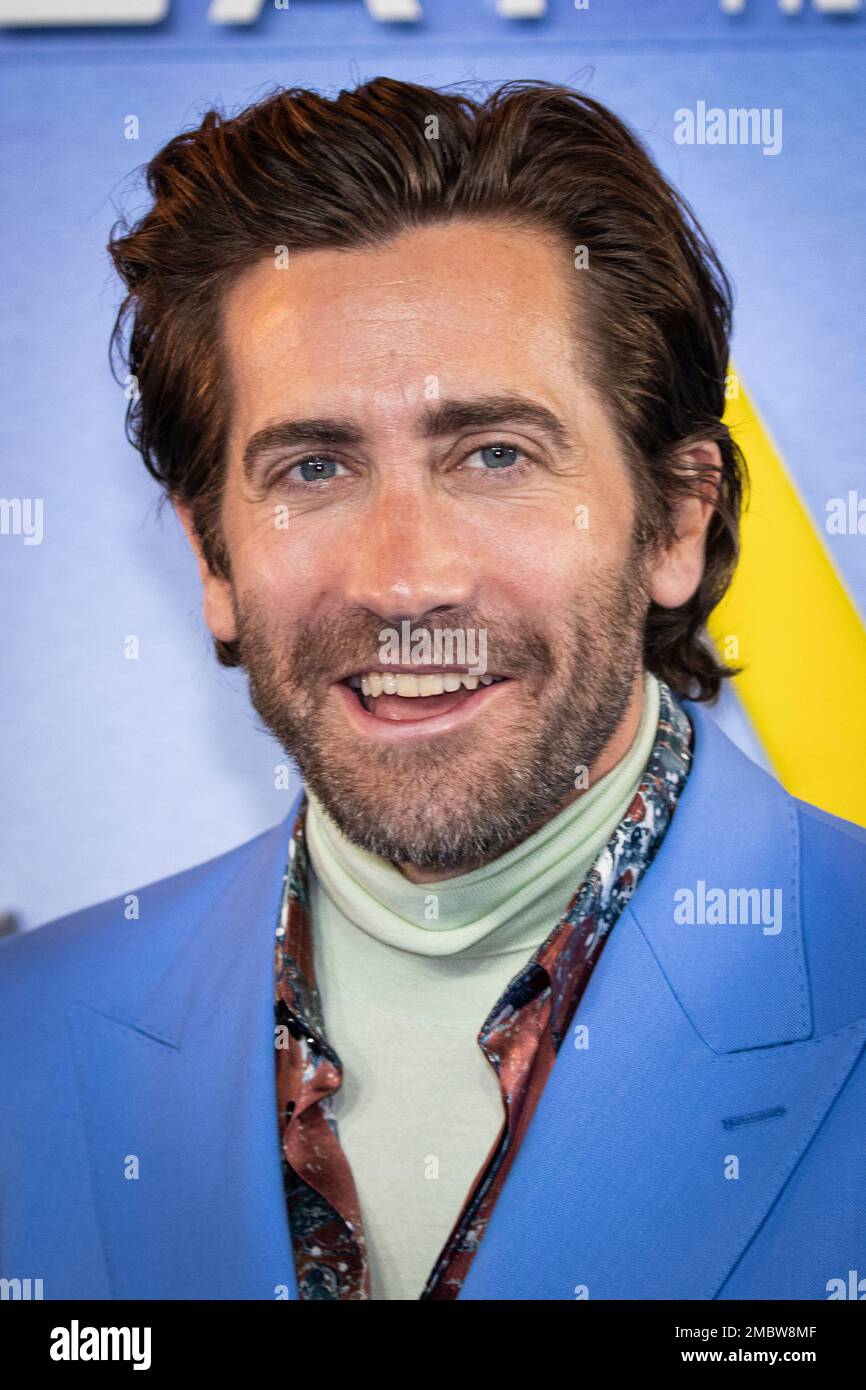 Jake Gyllenhaal poses for photographers upon arrival at the premiere of ...