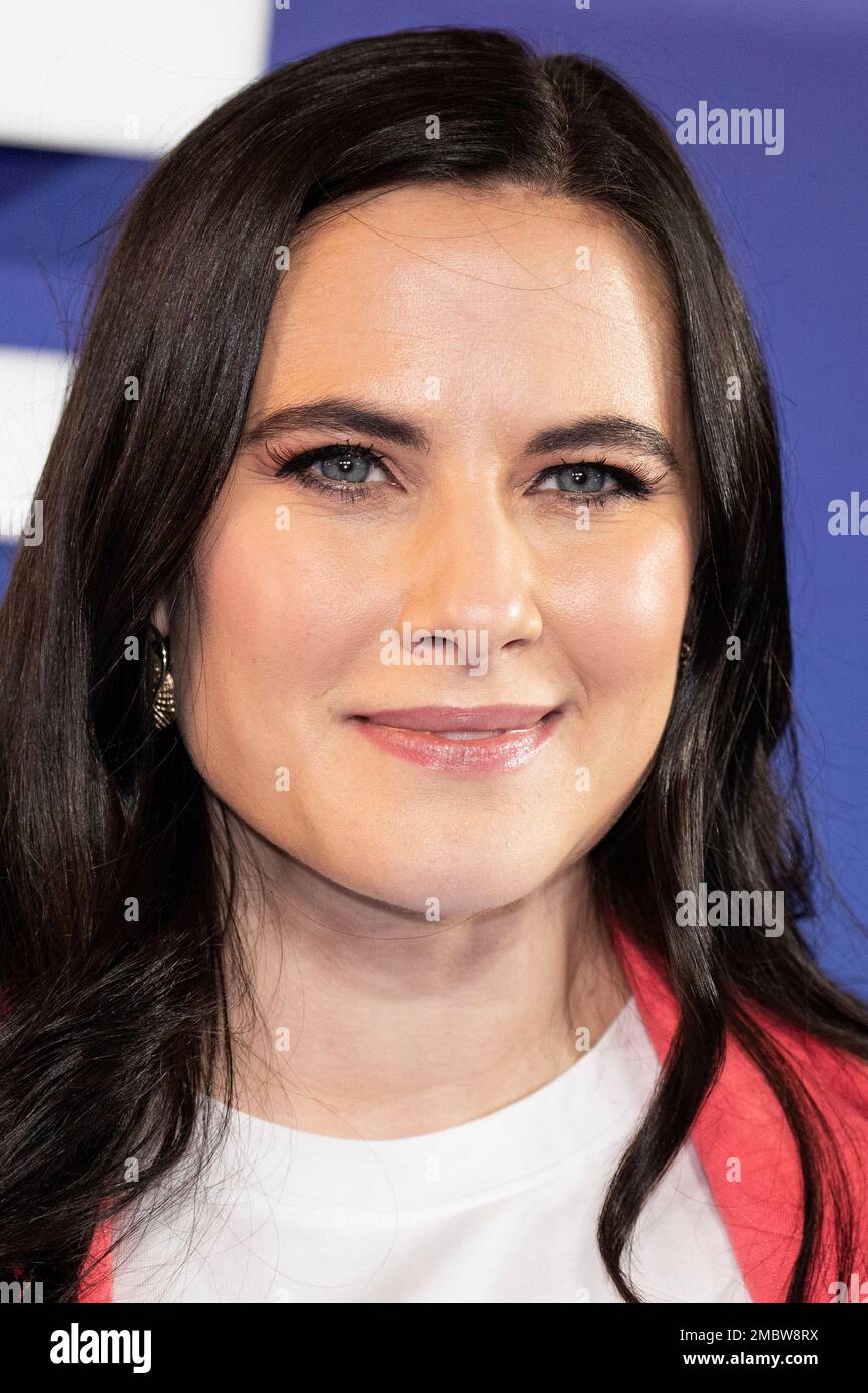 Kat Shoob poses for photographers upon arrival at the premiere of the ...