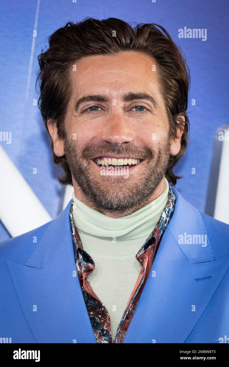 Jake Gyllenhaal poses for photographers upon arrival at the premiere of ...