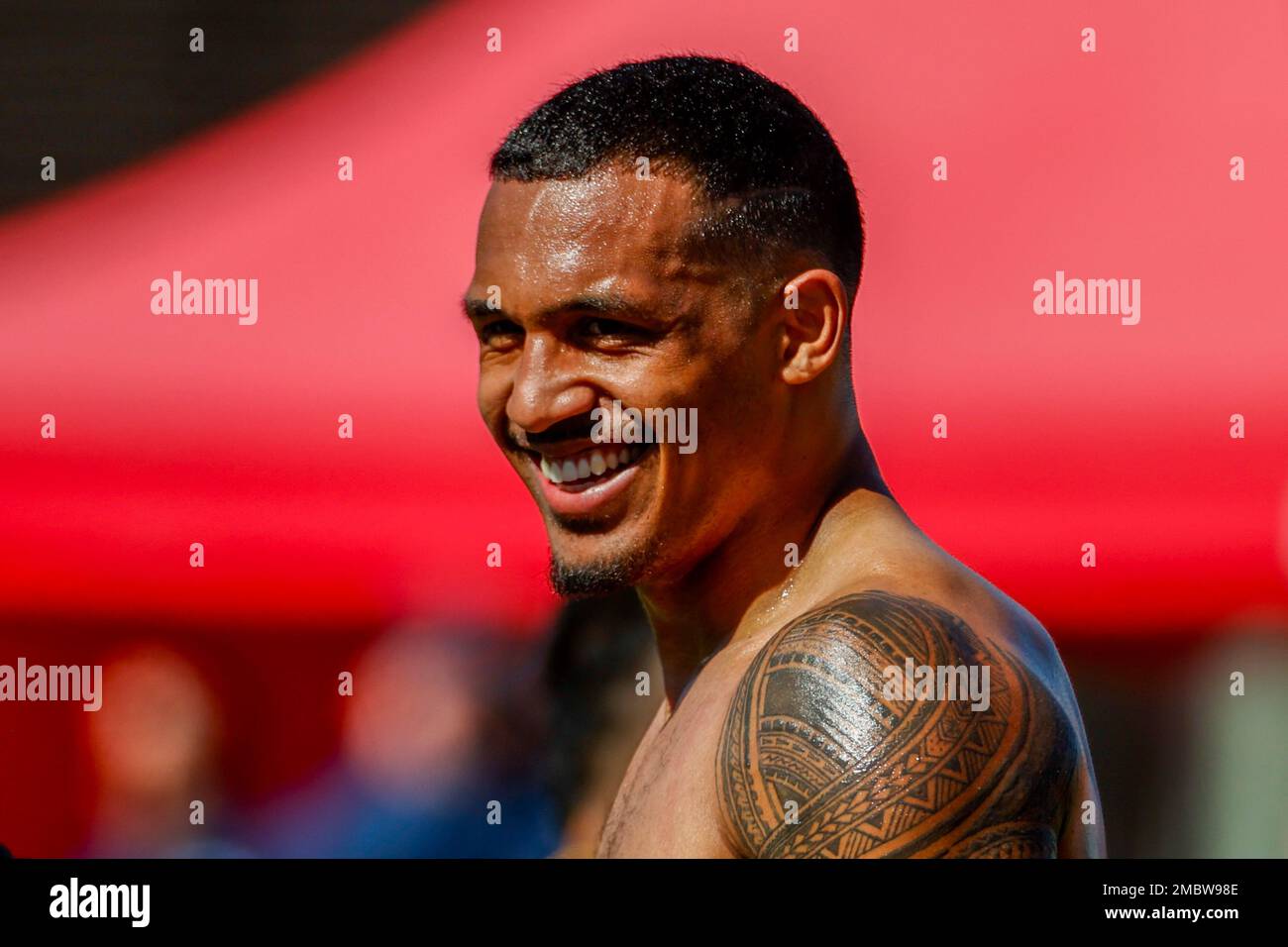 Defensive back Isaiah Pola-Mao smiles during Southern California's ...
