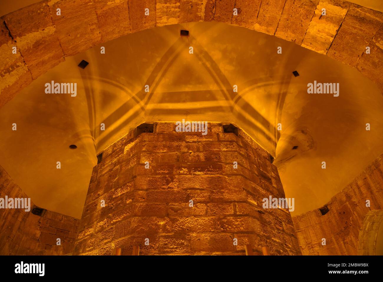 Red Tower in Alanya Town, Antalya City, Turkiye Stock Photo - Alamy