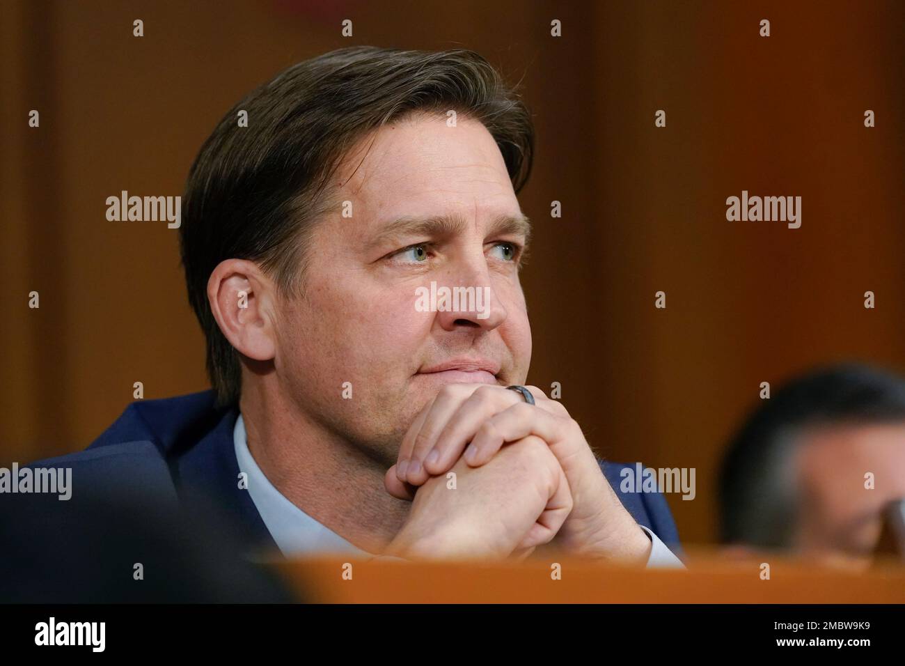 Sen. Ben Sasse, R-Neb., listens during a confirmation hearing for ...