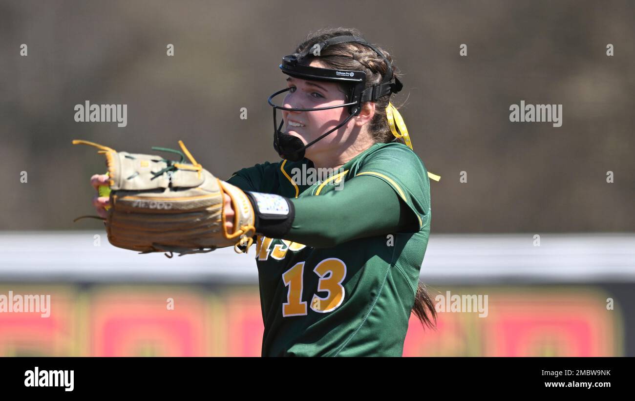 North Dakota St pitcher Lainey Lyle during an NCAA softball game on ...