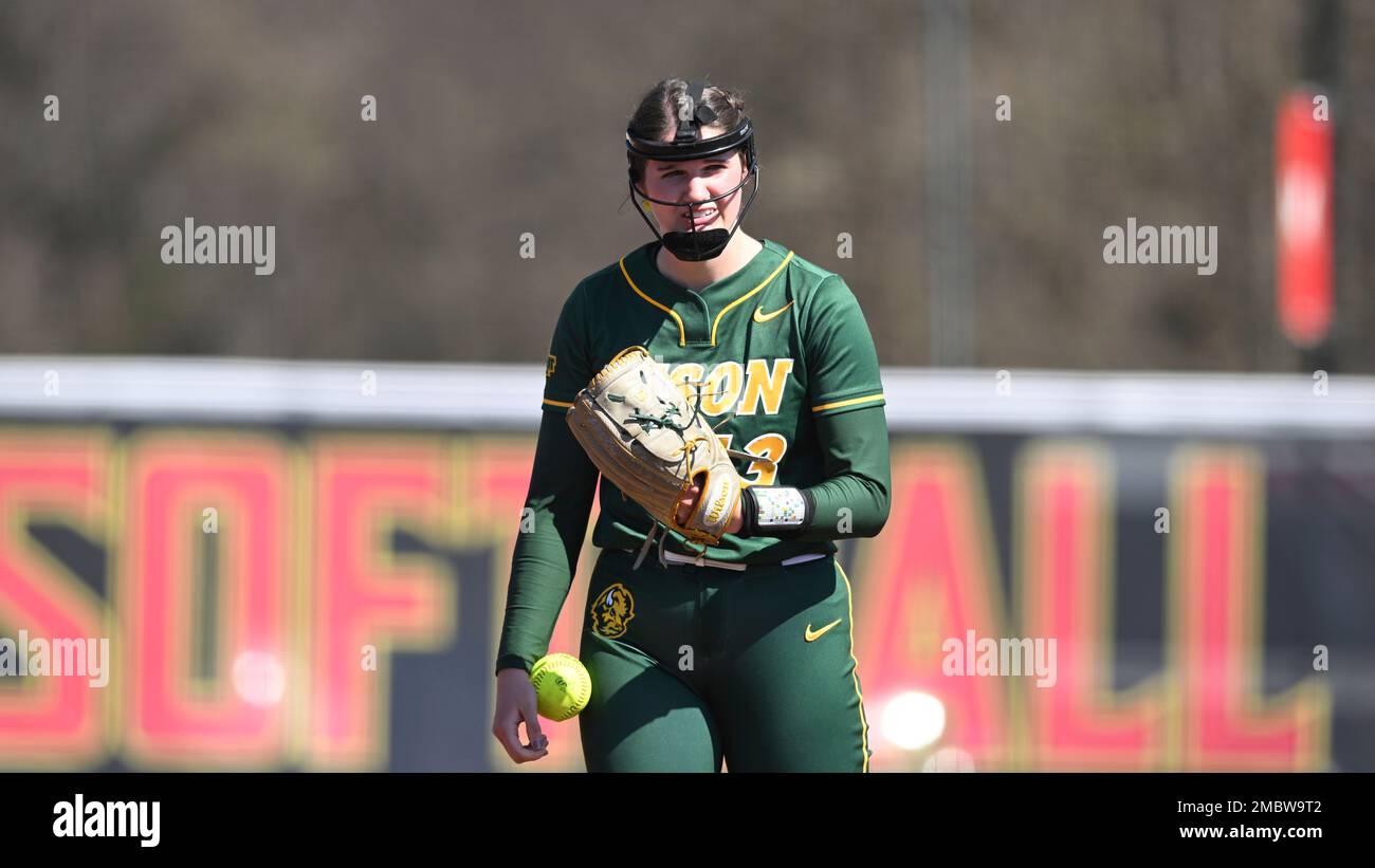 North Dakota St pitcher Lainey Lyle during an NCAA softball game on ...