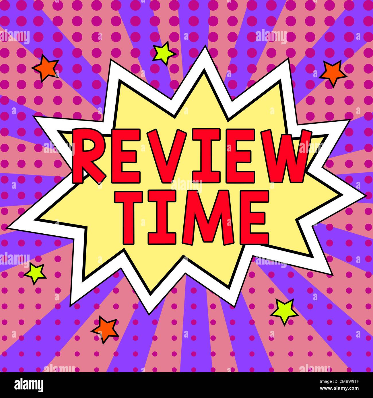 Writing displaying text Review Time. Word for situation or system its ...