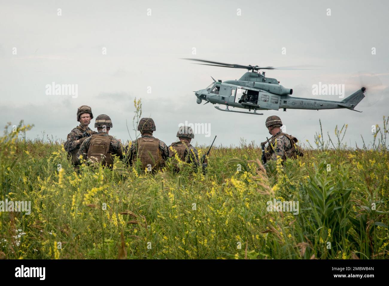 U.S. Marines with Foxtrot Co., 2nd Battalion, 24th Marine Regiment, 4th ...