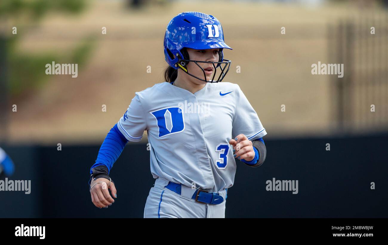Duke's Kelly Torres (3) runs the bases during an NCAA softball game on ...